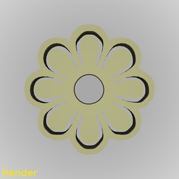 Free STL file Flower Silhouette Key Chain 💐・Design to download and 3D ...