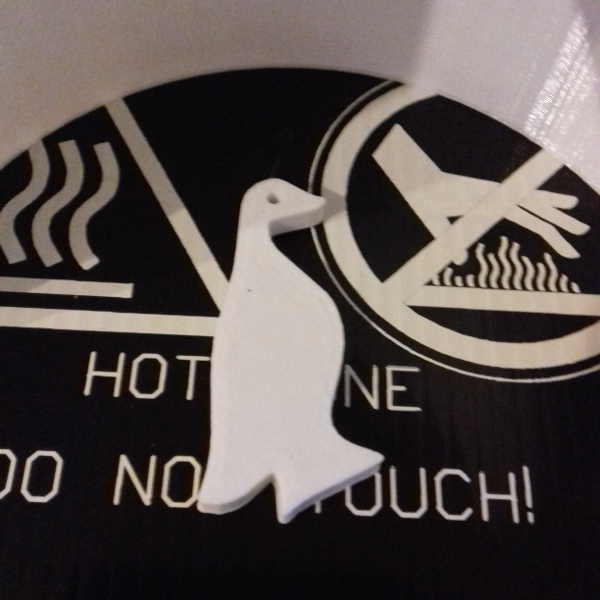 Free STL file Duck Silhouette Key Chain 🦆・3D printing idea to download ...