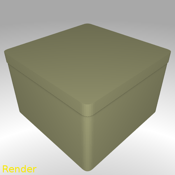 Free STL file Square Shaped Box Rounded - Large・3D print design to ...