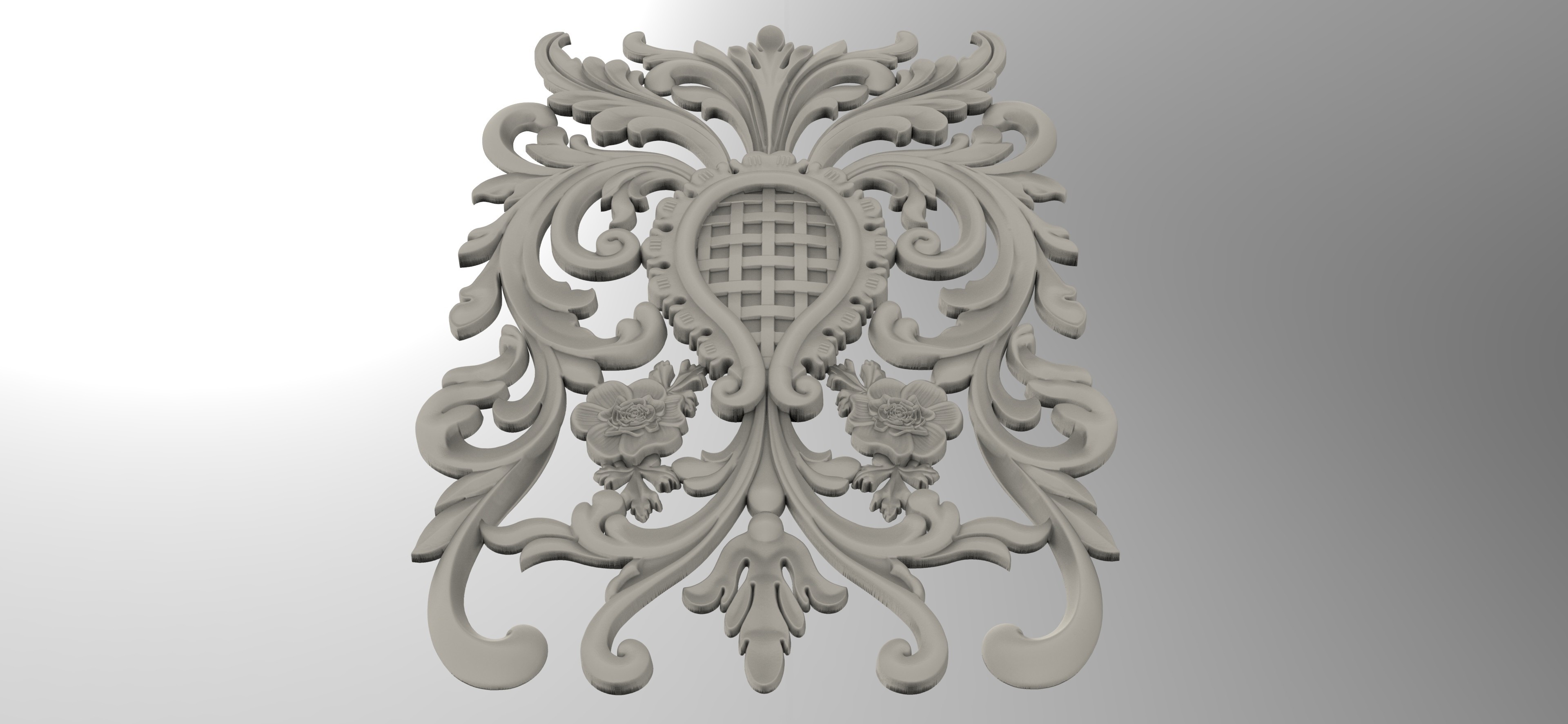 STL file Flourish decoration ornament 3D STL model for CNC router and ...