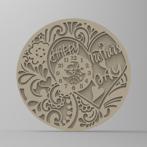 Download STL file mother clock 2 ・ Cults