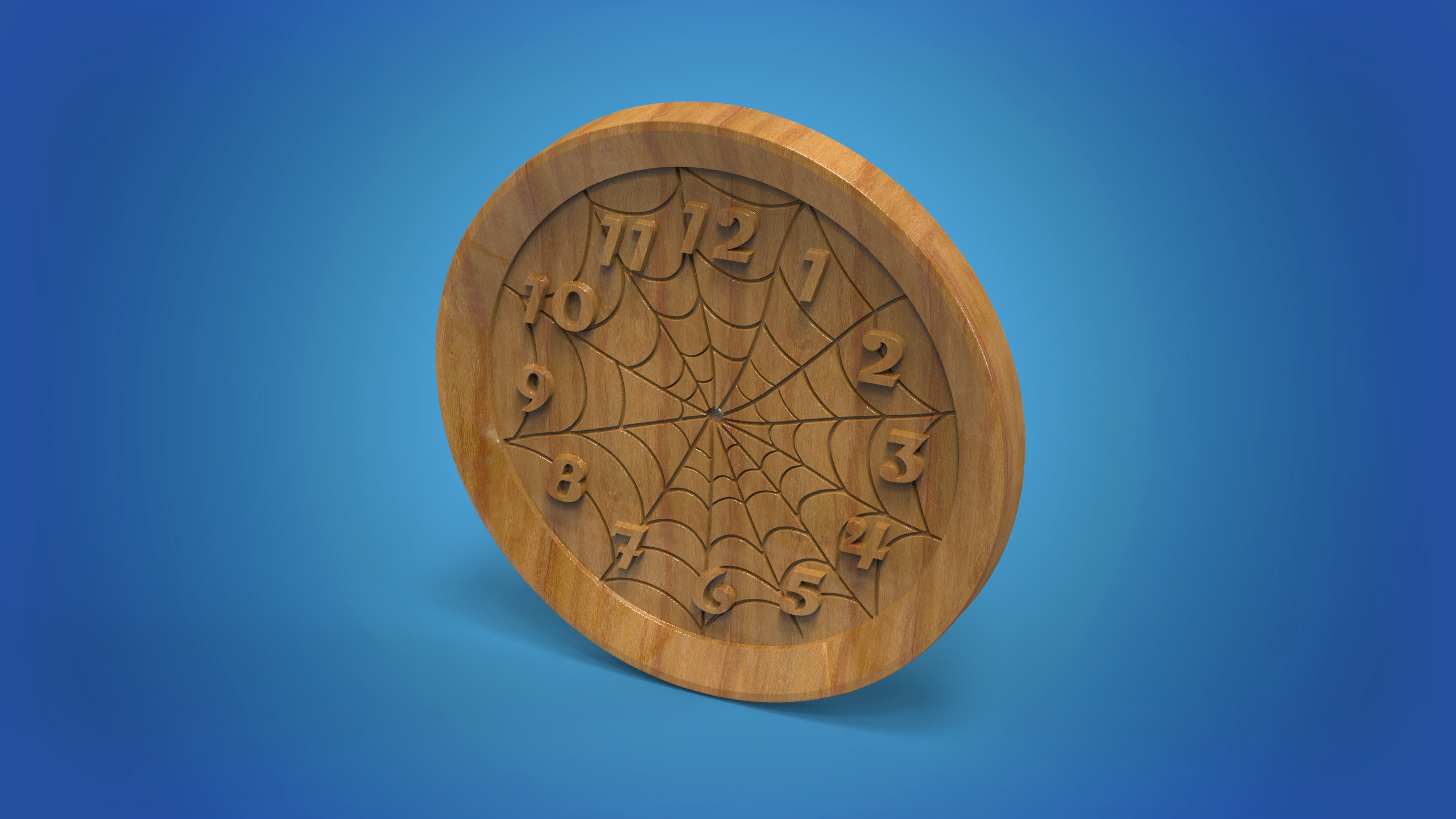 STL file spider halloween clock・3D printable model to download・Cults