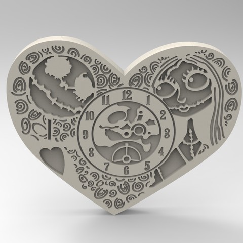 Download 3D printer designs clock of love ・ Cults