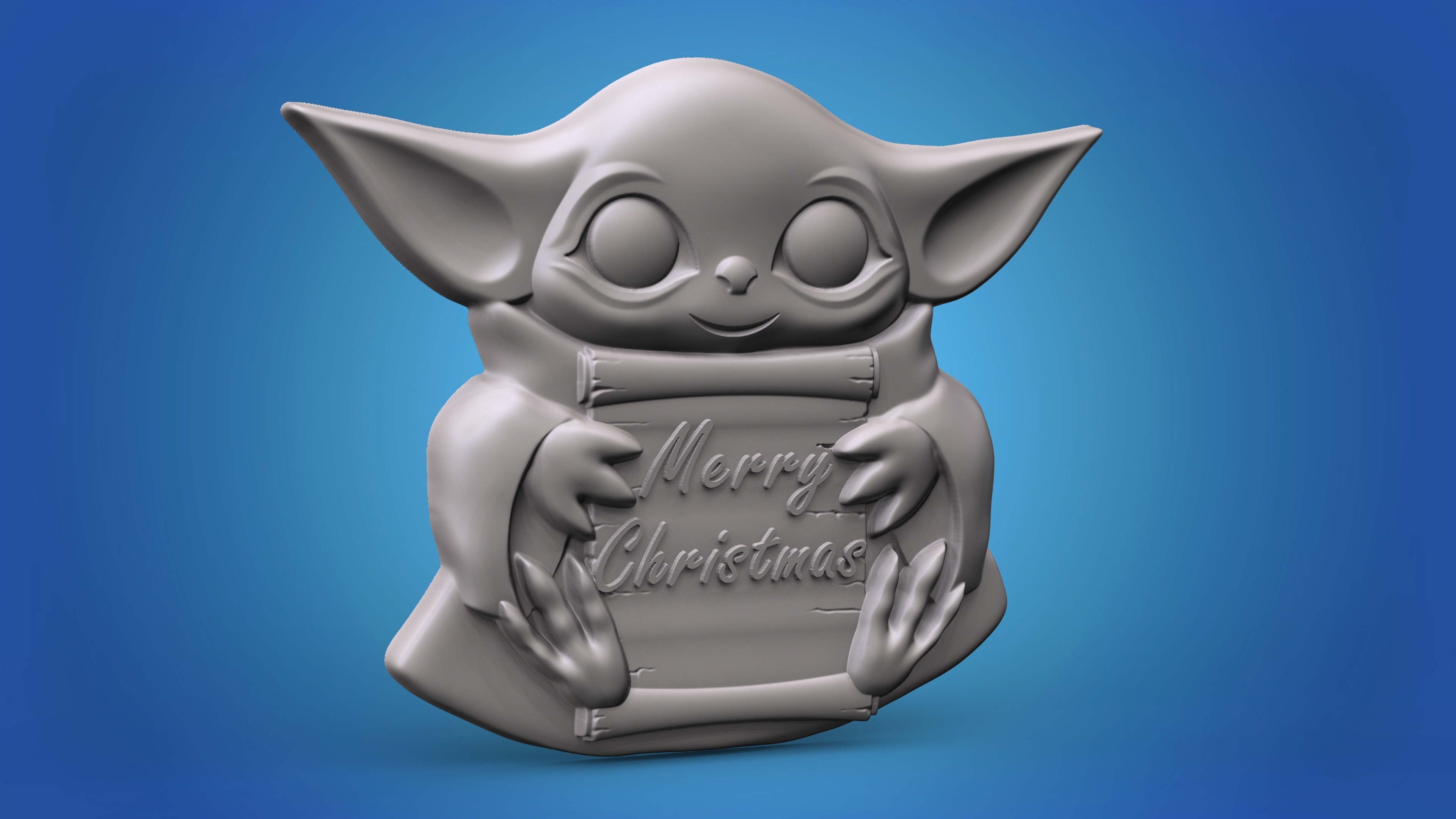 STL file christmas baby yoda・Design to download and 3D print・Cults