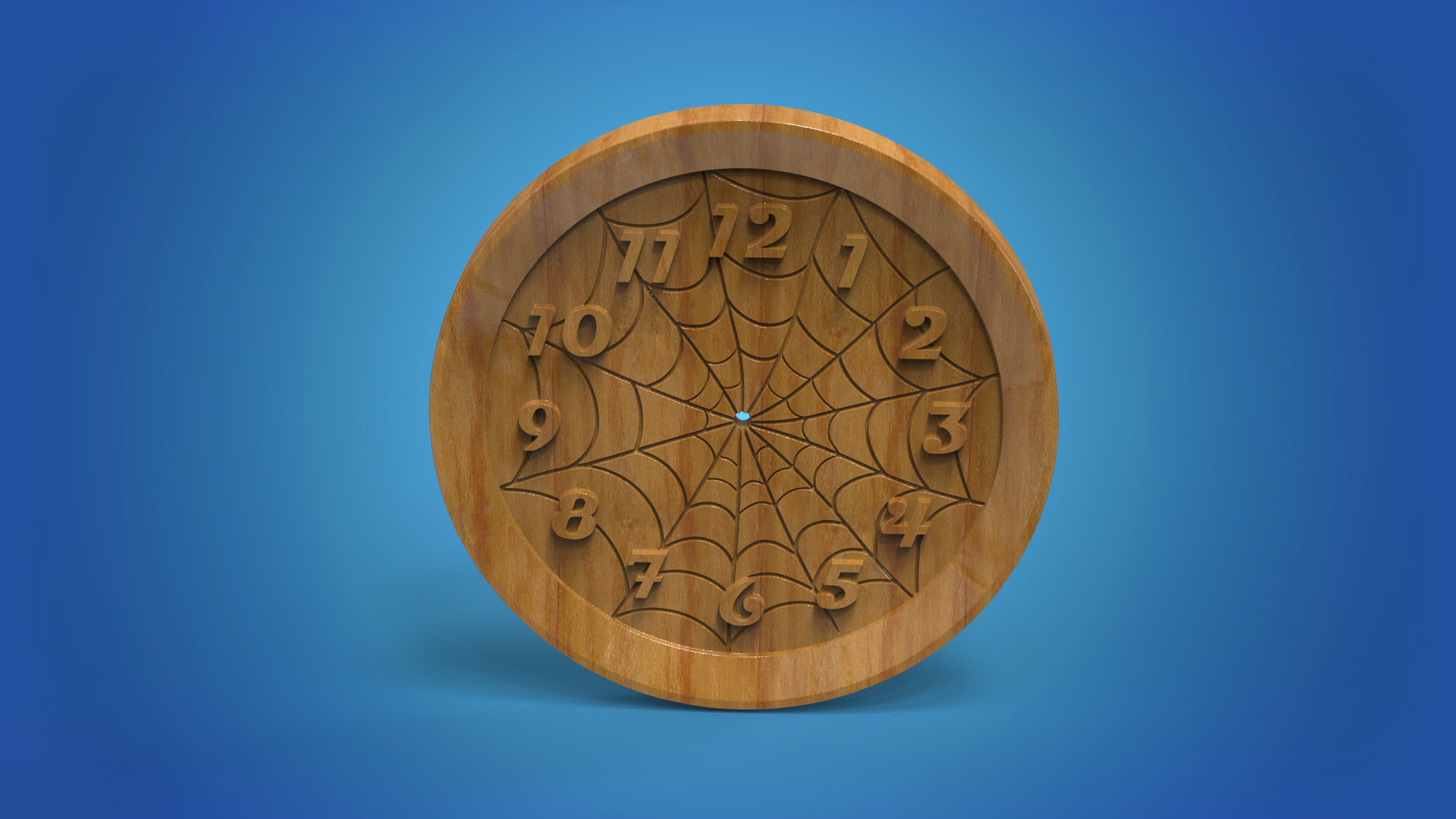 STL file spider halloween clock・3D printable model to download・Cults