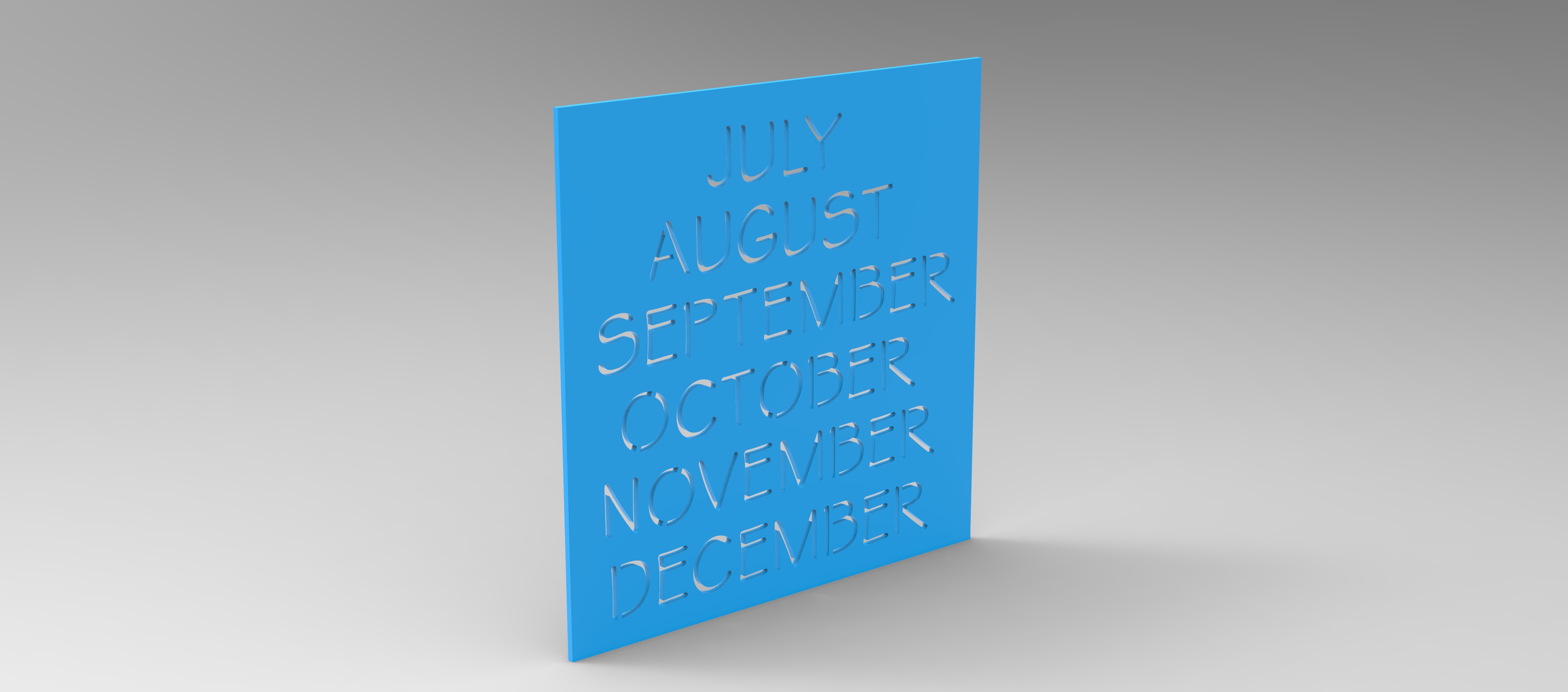 STL file calendar stencils pack 📅・3D printable model to download・Cults