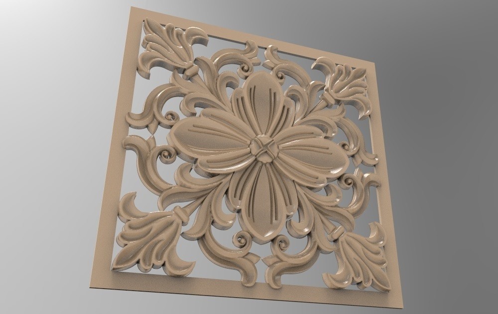 STL file Flourish decoration ornament 3D STL model for CNC router and ...