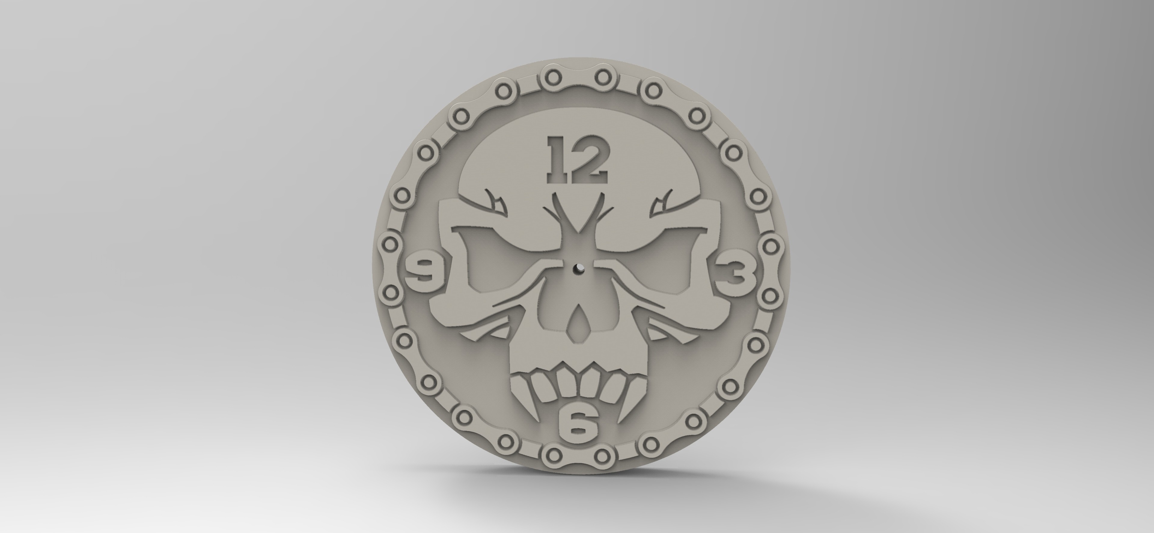 STL file skull clock・3D printer model to download・Cults