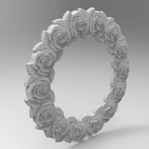 Download STL file rose frame • 3D printer object ・ Cults