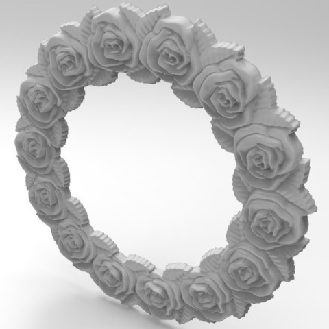 Download STL file rose frame • 3D printer object ・ Cults
