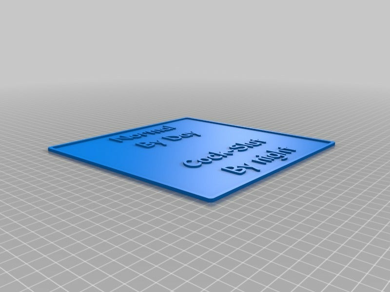 Free STL file Just a Sign・3D printing template to download・Cults