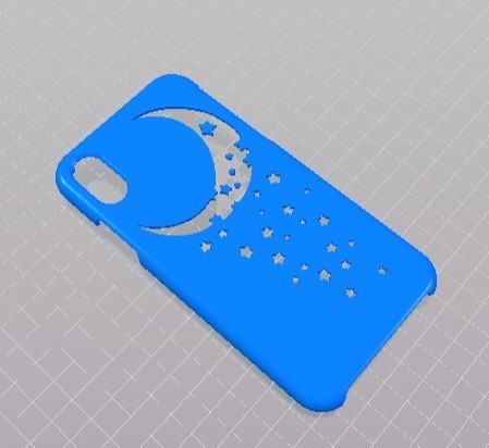Free 3D file iphone X starry case・3D print design to download・Cults