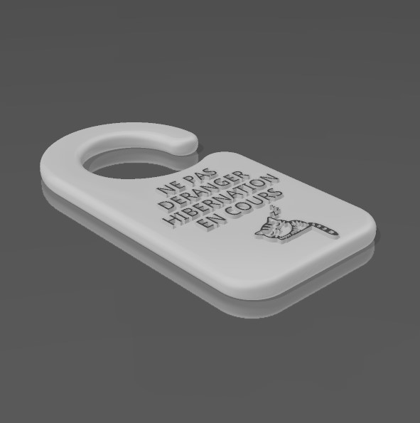 STL file Door Hanger 🚪・3D printing model to download・Cults