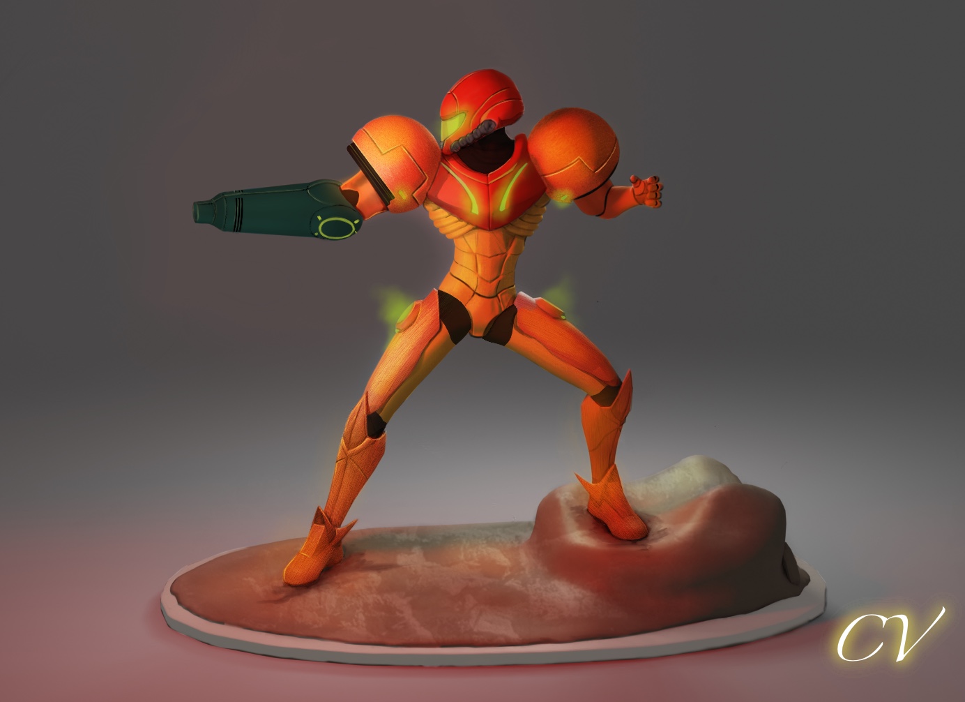 Fichier STL Samus (fan art) 🎨・Plan imprimable en 3D à télécharger・Cults