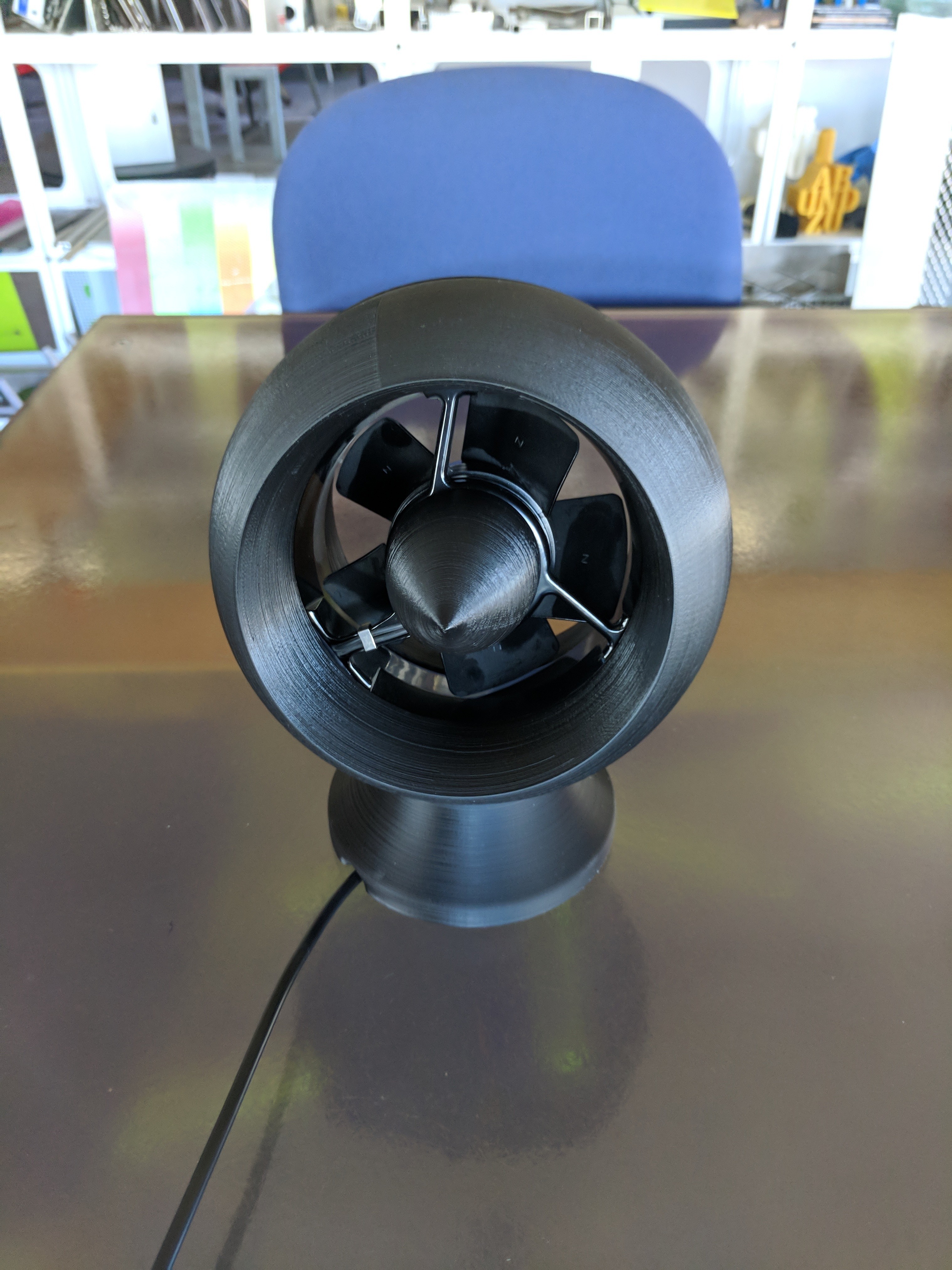 Free STL file Desktop Fan Table Fan from reused Computer fan・3D print ...