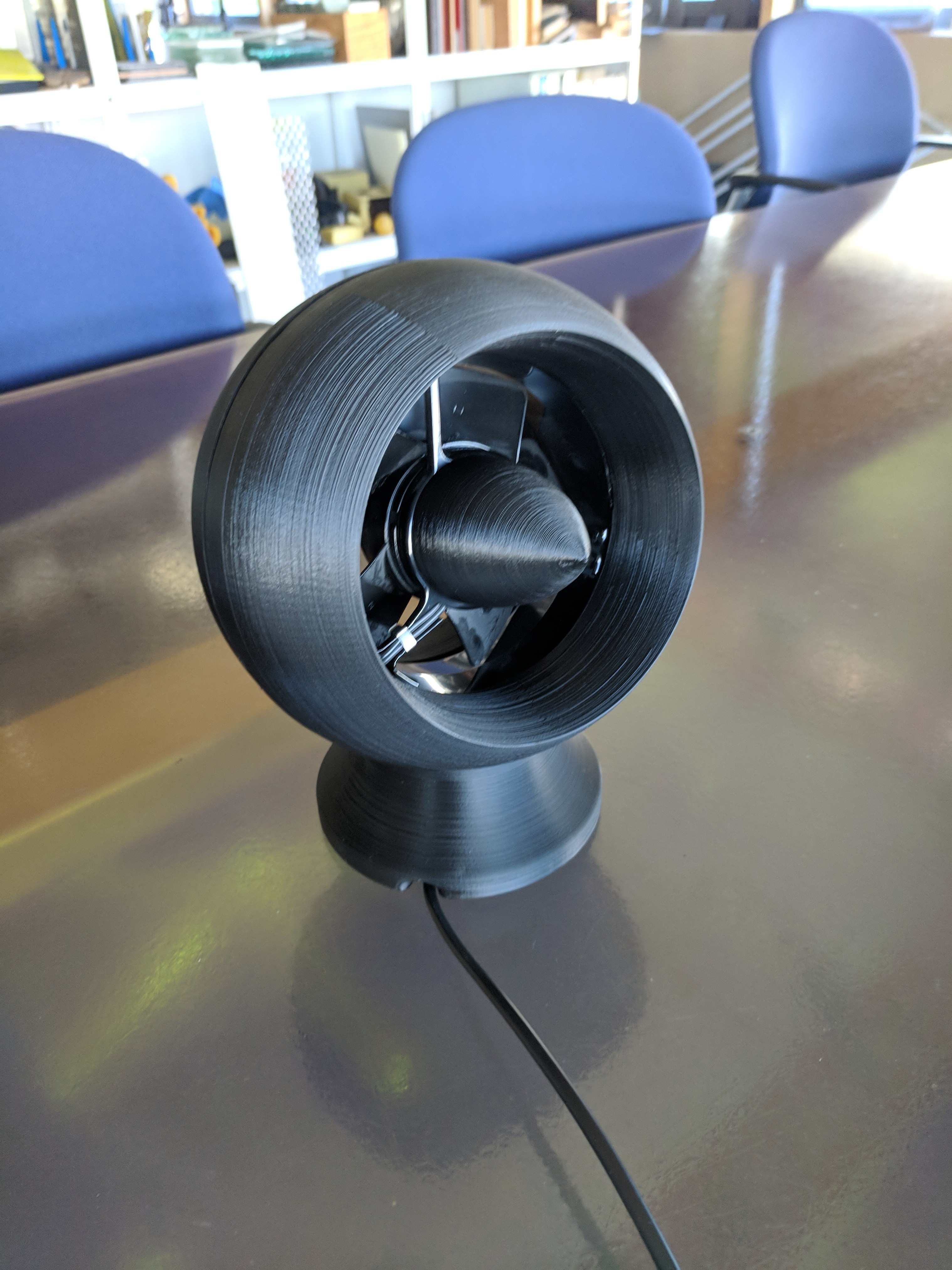 Free STL file Desktop Fan Table Fan from reused Computer fan・3D print ...