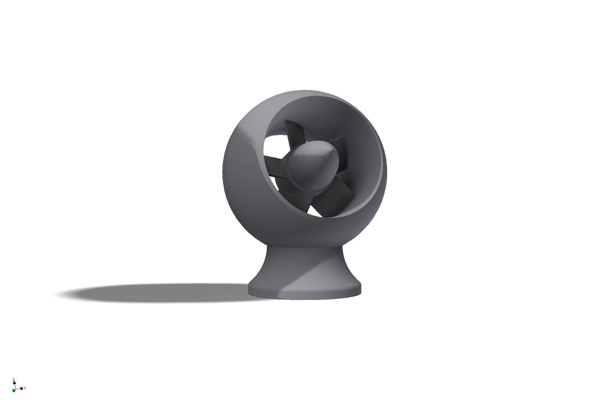 Free STL file Desktop Fan Table Fan from reused Computer fan・3D print ...