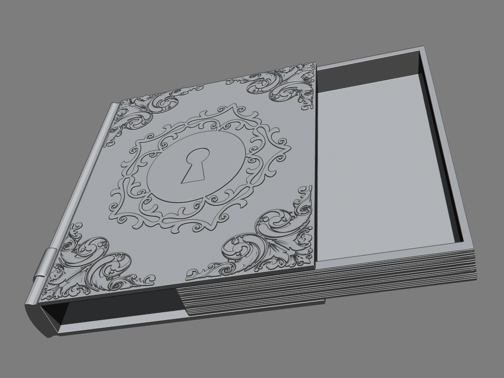 Free STL file Secret Book 📚・Design to download and 3D print・Cults