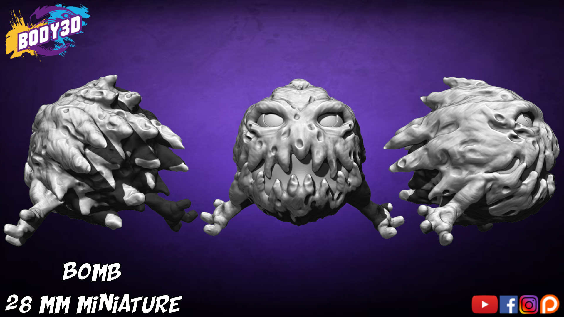 STL file Bomb - 28 mm 💣・3D printing idea to download・Cults