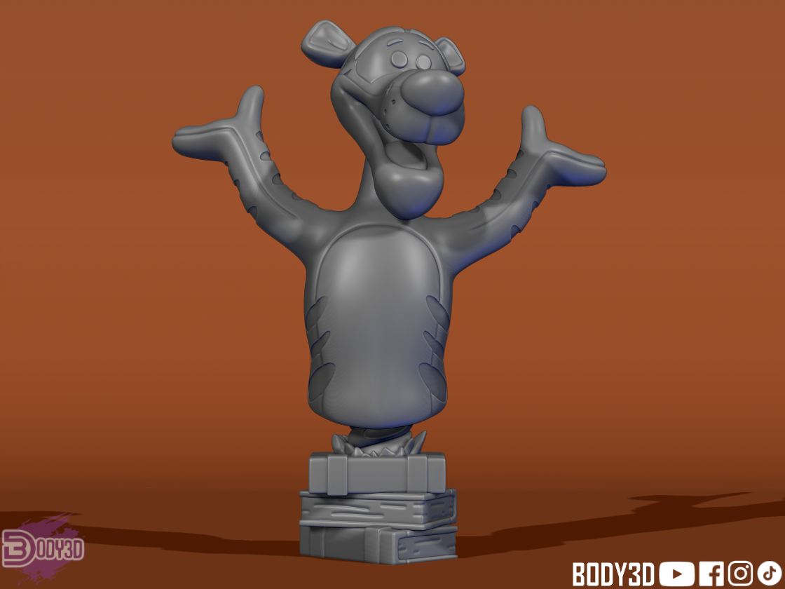 STL file Tigger Fan Art 🎨・Template to download and 3D print・Cults