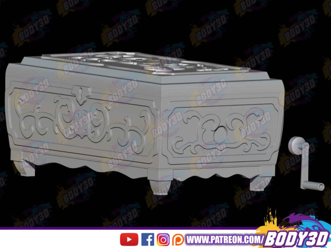 STL file Tapion Music Box - Dragon Ball・3D print design to download・Cults