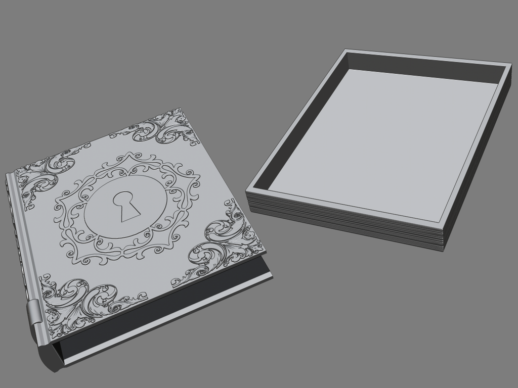 Free STL file Secret Book 📚・Design to download and 3D print・Cults