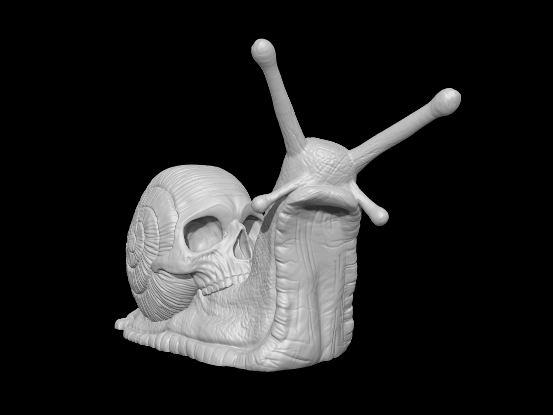 Free 3D file Skull Snail 💀・3D printing design to download・Cults
