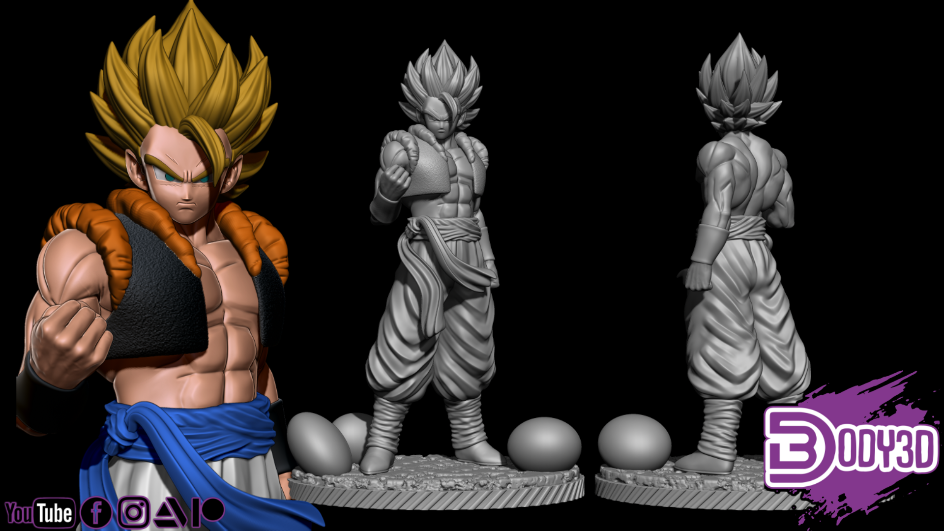 3D file Gogeta Bundle - Dragon Ball・3D print design to download・Cults