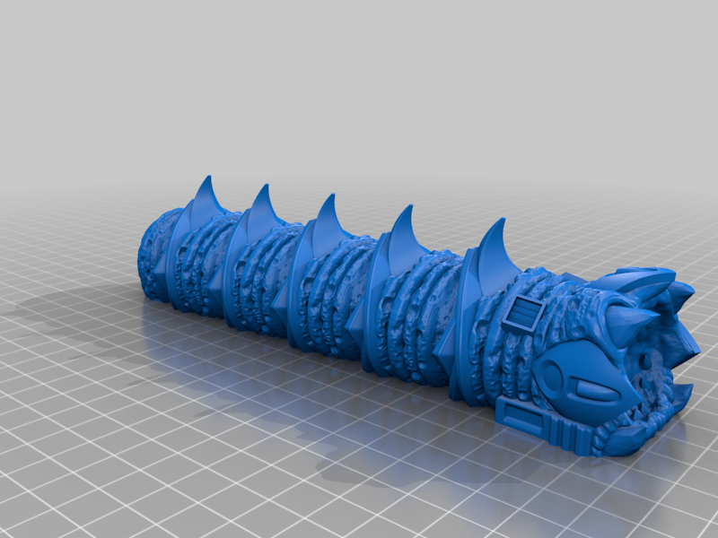 Free STL file Articulated Armored Sandworm・3D printable design to ...