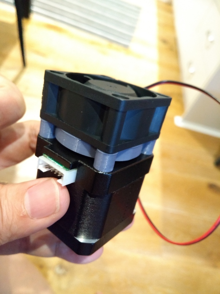 Free 3D file 40mm fan magnetic mount for stepper motors・3D print design ...