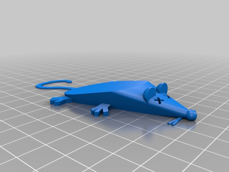 Free 3D file Parametric Squashed Mouse Door Stop Wedge - with tail 🐁 ...