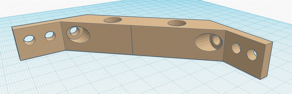 Free 3D file 9cm diagonal brace - 5.5mm screw holes - 17mm・3D printable ...