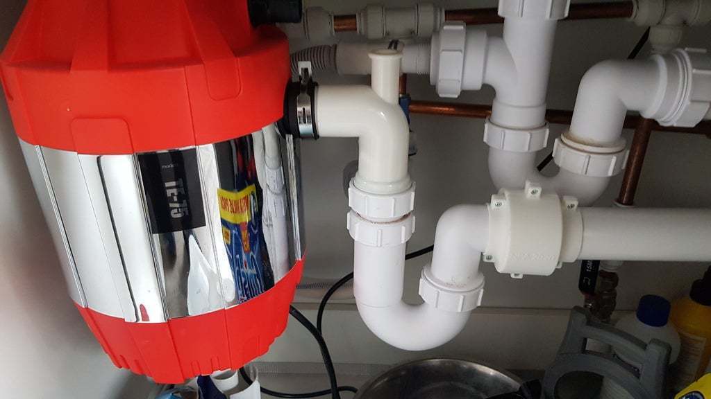 Free STL file Pipe support for sink waste disposal 🔪・3D printable ...