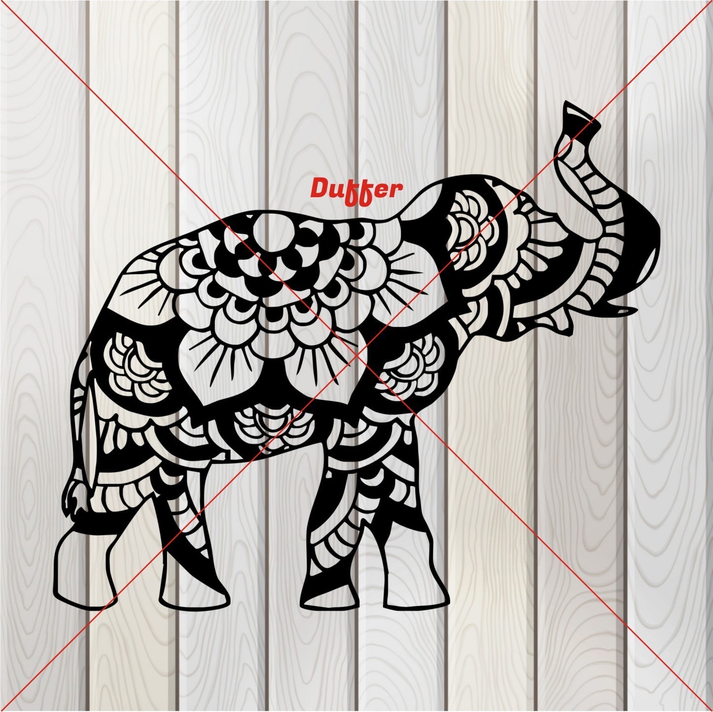 Free DXF file elephant・3D printing idea to download・Cults