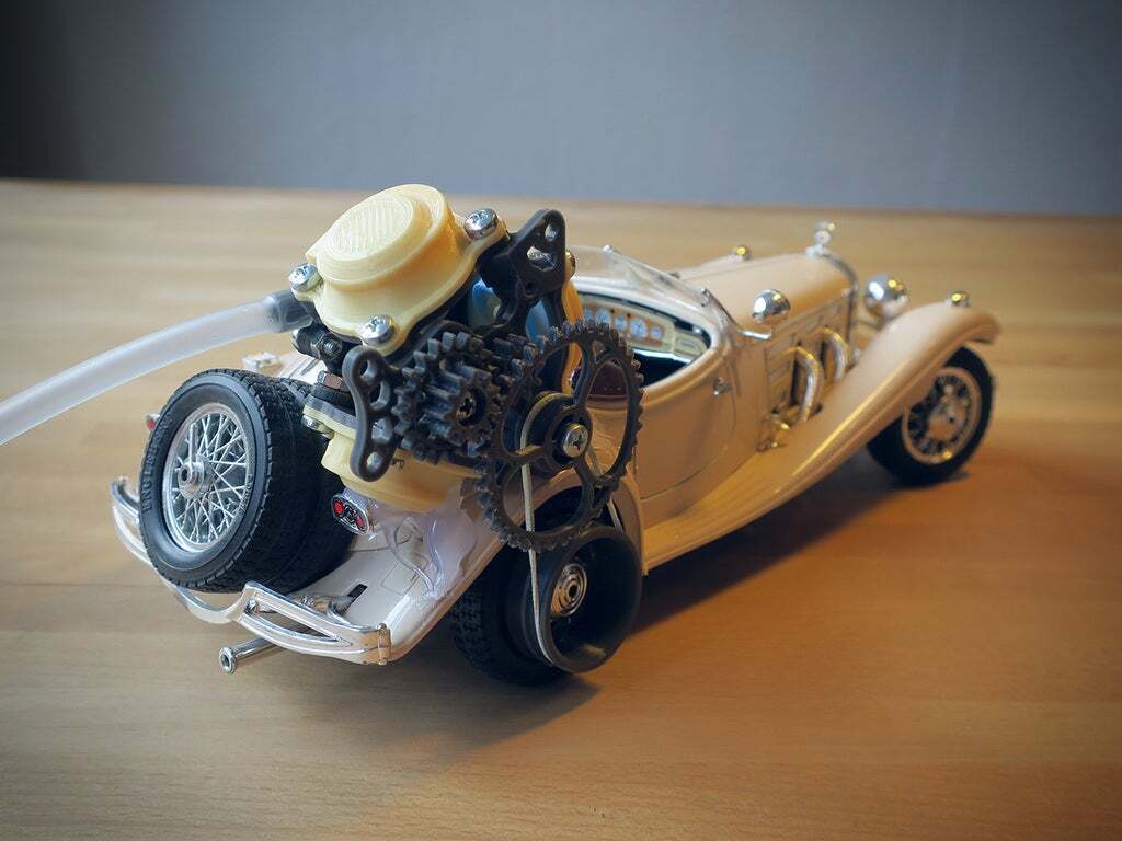 Free STL file Simple Radial Pneumatic Engine・Model to download and 3D ...