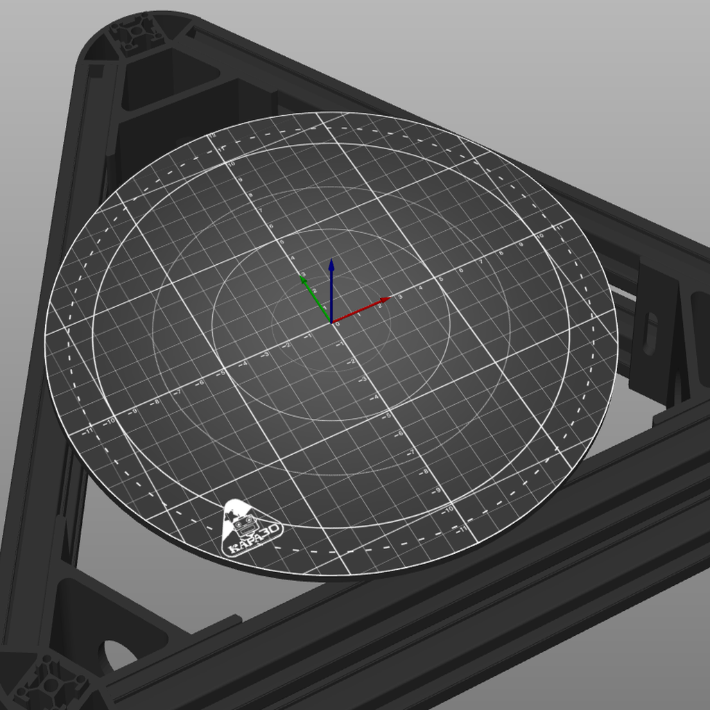 Free STL file Anycubic Kossel Lineal Plus Bed / Build plate for ...