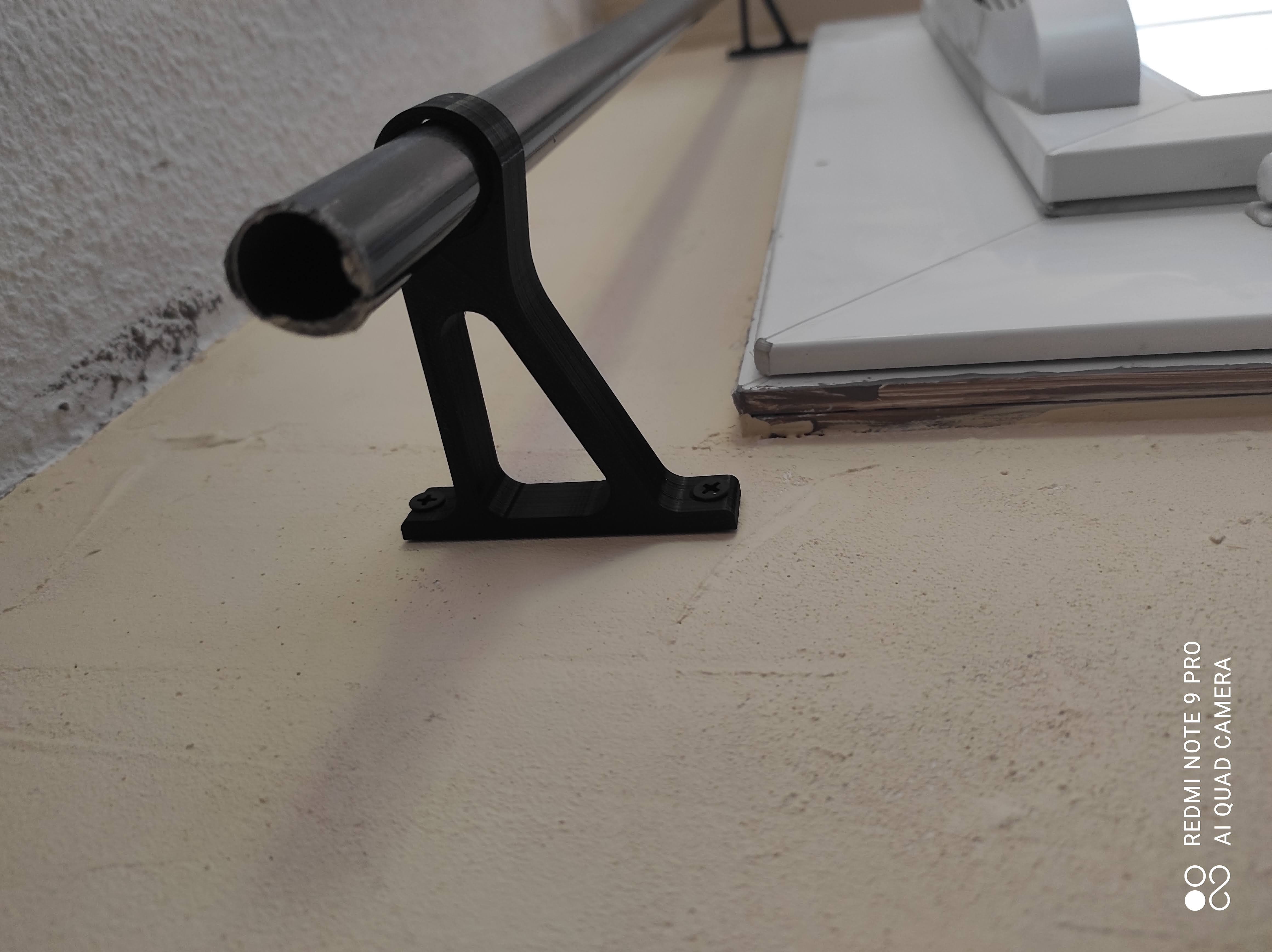 Free STL file Curtain rod support (attachment)・3D printable object to ...