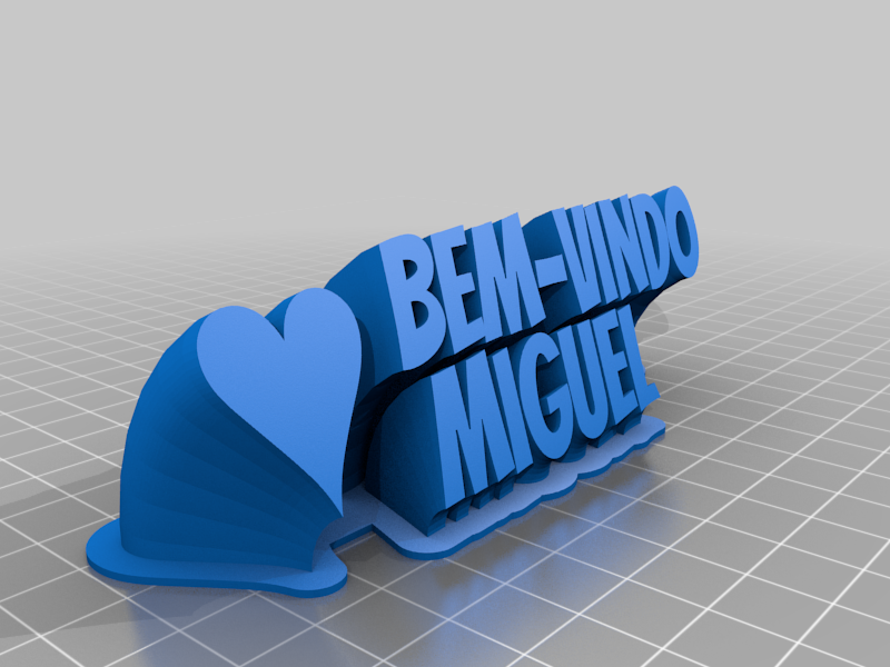 Free 3D file Bem-Vindo・3D printing model to download・Cults