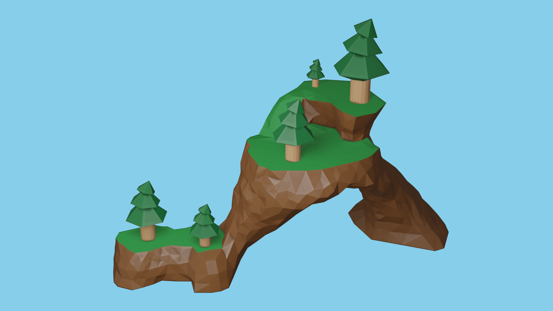 Free STL file Low Poly Arch Landscape・3D printer model to download・Cults