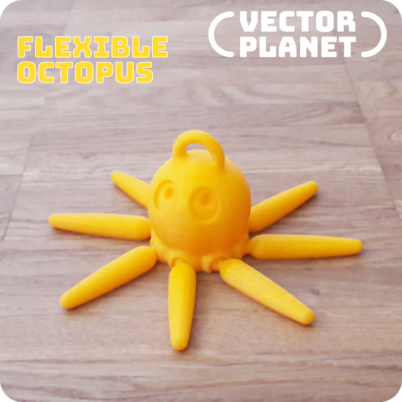 Free STL file Flexible Octopus 🐙・Object to download and to 3D print・Cults