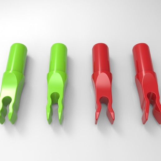 Download STL file 4 Arrow Nock Types • Object to 3D print ・ Cults