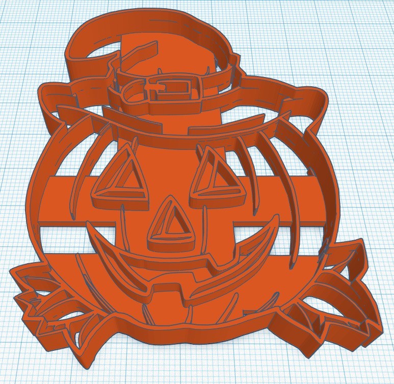 STL file Cookies cutter or Pumpkin Mace halloween・3D printing design to ...