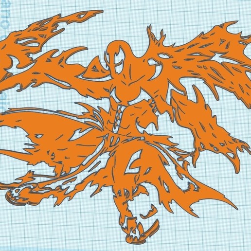 Download 3D printing designs SPAWN DECORATIVE PENDANT ・ Cults