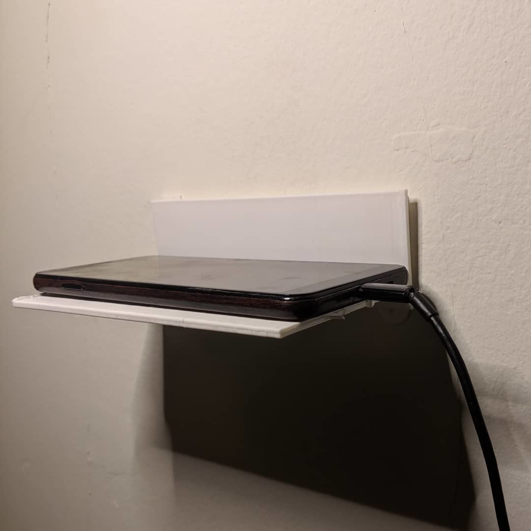 Free STL file Phone Shelf (command strip)・3D printing design to ...