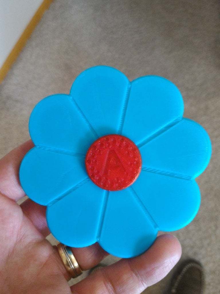 Free STL file Flower Fidget Spinner・3D printer design to download・Cults