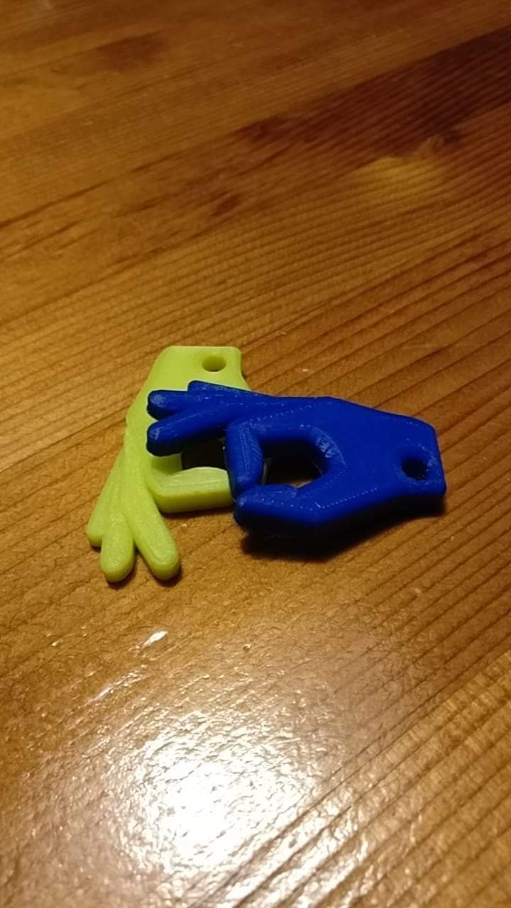 STL file Circle game keychain Okay sign・3D printing model to download・Cults