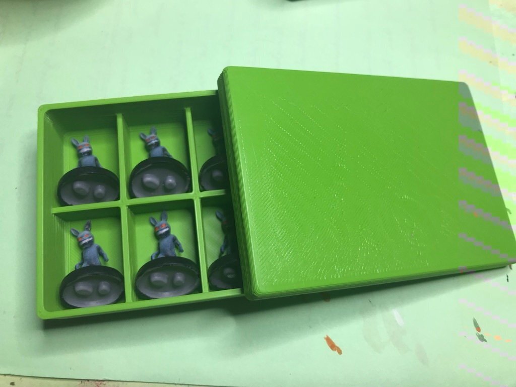 Free STL file Miniature storage box for faceless the boardgame・3D print ...