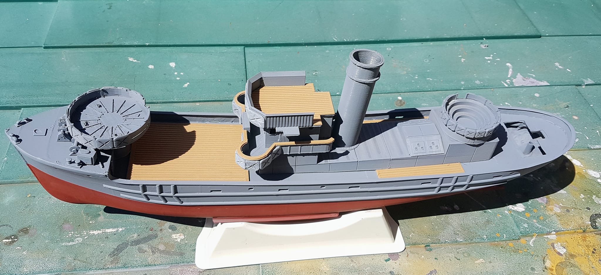 STL file 4in gun platform for armed trawlers and Merchant ships WW2 ...