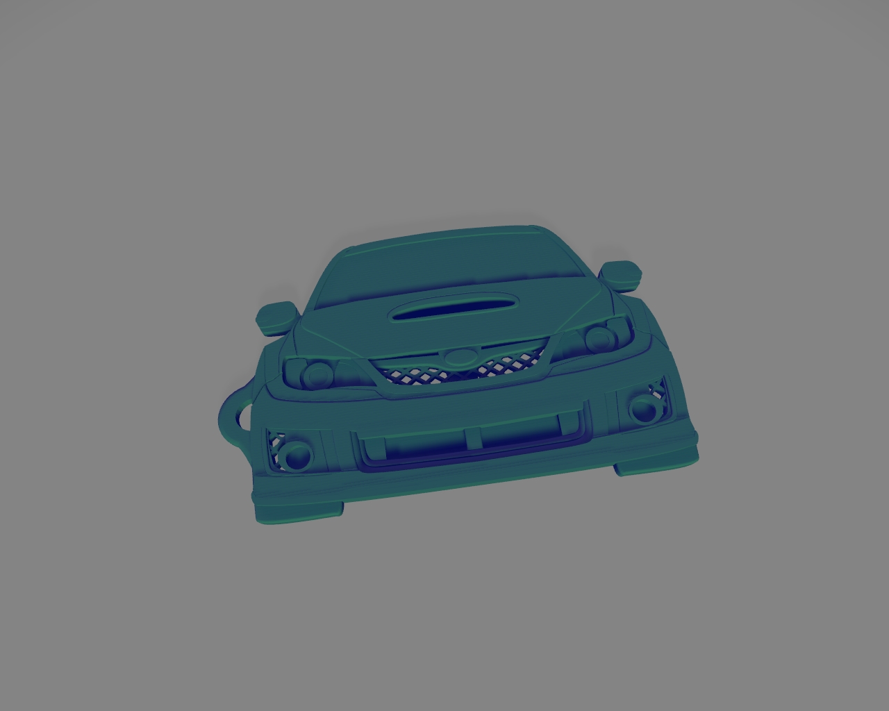 STL file subaru impreza keychain・Template to download and 3D print・Cults