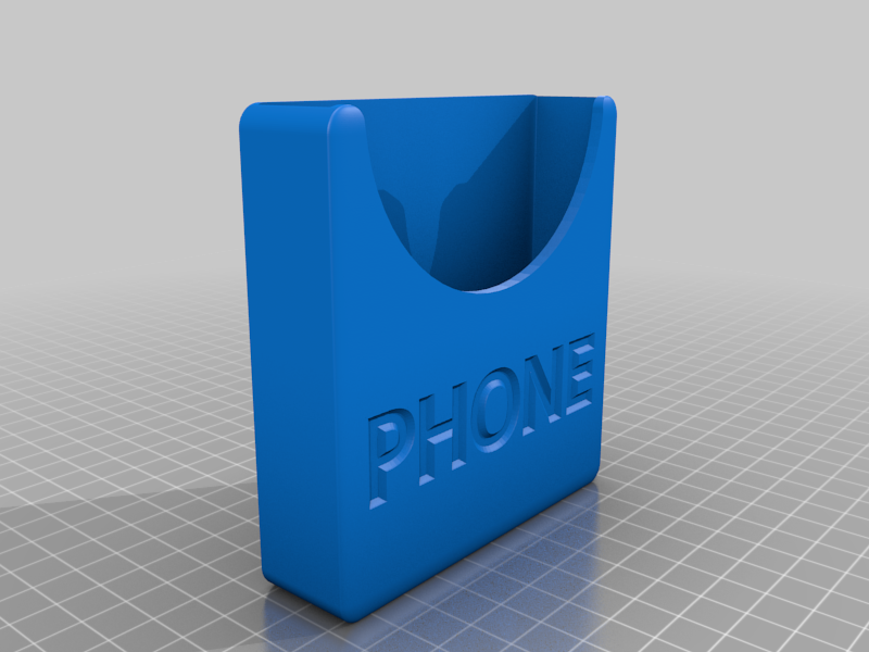 Free 3D file Phone Wall Pocket・3D printing template to download・Cults